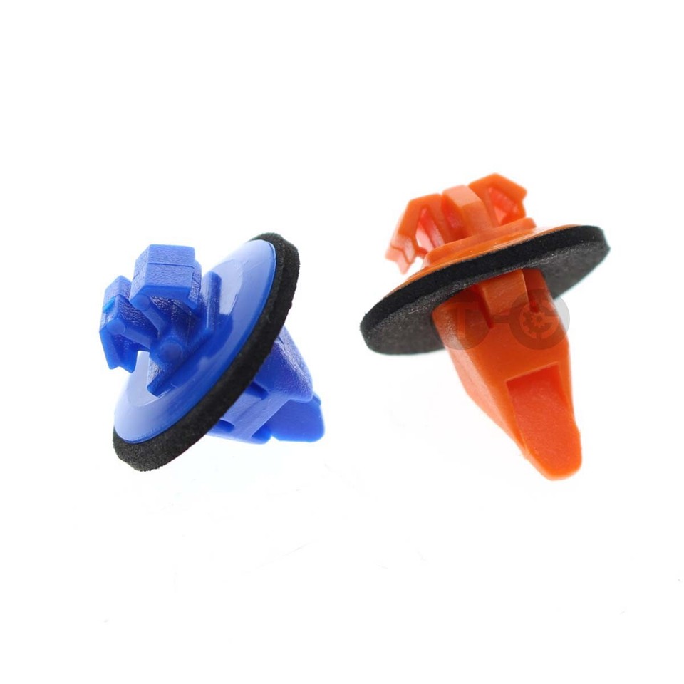 100pcs Orange&Blue Trim Moulding Clips For Toyota 4Runner Sequoia ...