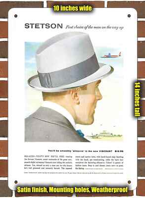 Metal Sign - 1956 Stetson Hats- 10x14 inches | eBay