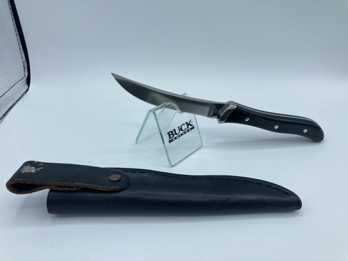 Vintage BUCK 107 Scout, USA, Hunting Knife w/ Sheath, PredDate Code, no ...