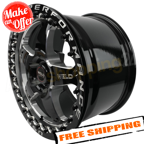 Weld S90470022P42 17x10 Ventura Beadlock Gloss Black Wheel | eBay