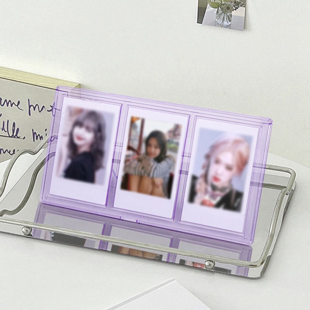 3 Slots Picture Holder Instant Camera Photo Table for Fujifilm Instax ...