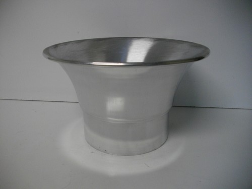 Short Spun Velocity Stack polished aluminum hot rat rod v-drive jet ...