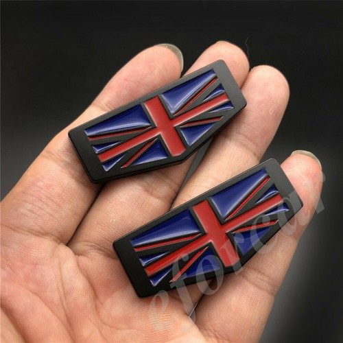 2pcs 3D Metal Union Jack UK Flag Car Trunk Fender Emblem Badge Decal ...