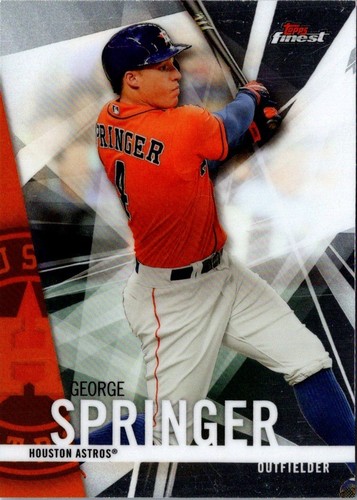 2017 Finest George Springer #97 Houston Astros Baseball Card | eBay