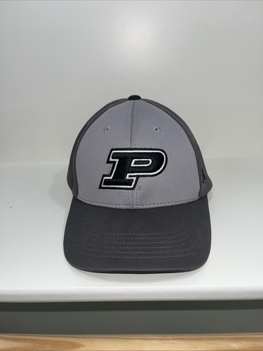Purdue University Boilermakers Hat Cap Gray Strapback Russell Athletic ...