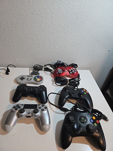 Oem Xbox Og Controller Ps3 Ps4 Etc Bundle Lot Of Videogames Controllers ...