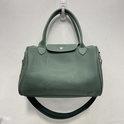 Longchamp Green Top Handle Purse | eBay