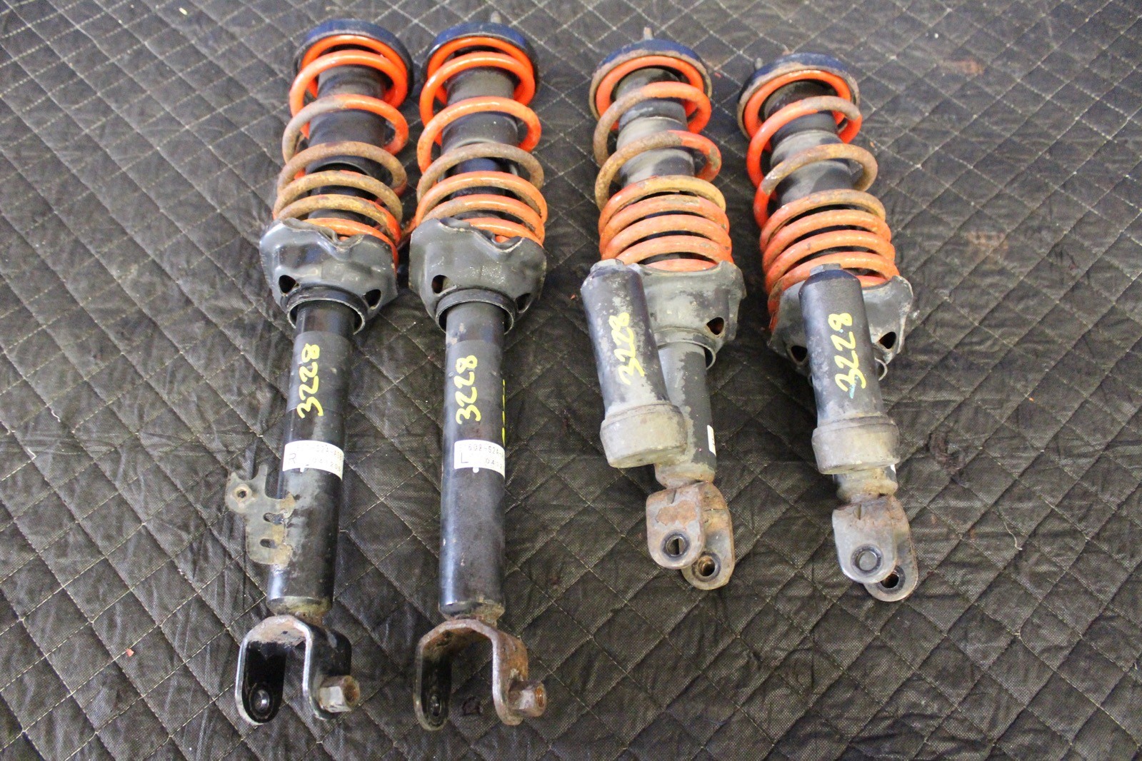 2005 05 HONDA S2000 AP2 F22C OEM FR RR STRUTS & SKUNK 2 LOWER SPRING ...