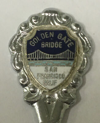 Vtg Souvenir Spoon US Collectible Golden Gate Bridge San Francisco ...