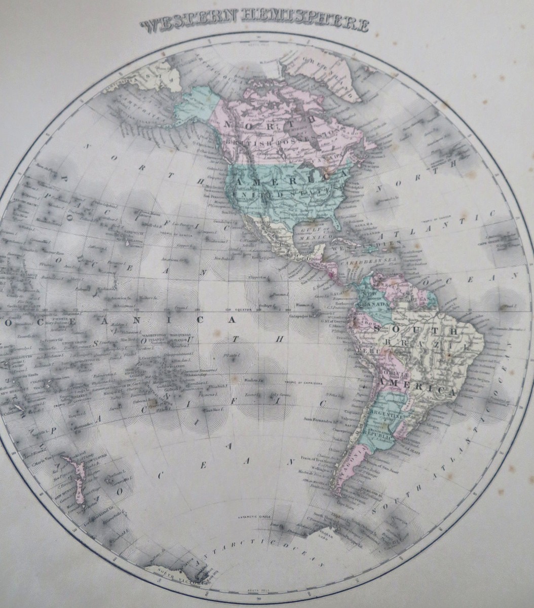 Western Hemisphere Map