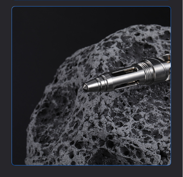 New Tactical Pen TC4 Titanium Alloy PEN-02-Titanium Bring a flashlight ...