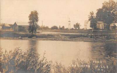 Goodwins Mills Maine Pond Scenic View Real Photo Postcard AA23947 | eBay