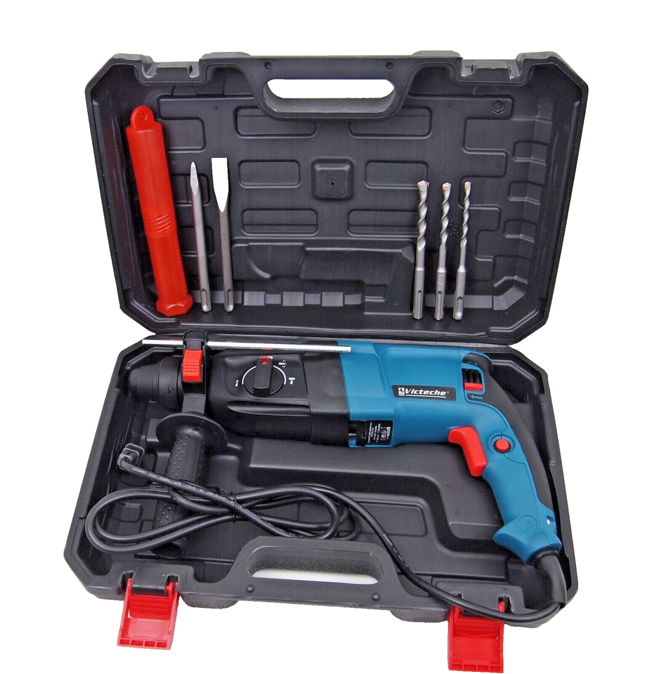 Victeche SDS Plus Rotary Hammer Drill 3 Function Variable Speed 900W ...