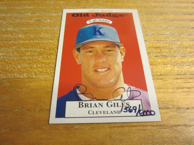 1996 Signature Rookies Old Judge - T-96 Minis Signatures #11 Brian ...