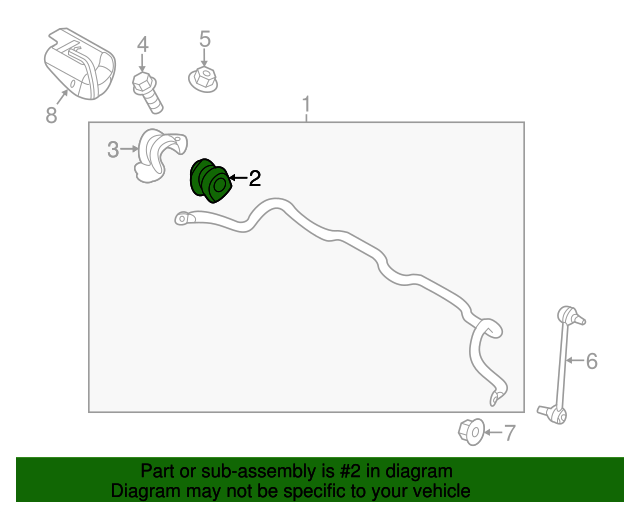 2pcs Suspension Stabilizer Bar Bushing 54813-2T000 for Hyundai - Kia ...