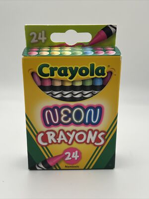 Crayola Neon Crayons Box Of 24 | eBay
