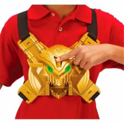 BANDAI POWER RANGERS Gold Ultra Dragon Zord Light & Sound Chest Armor ...