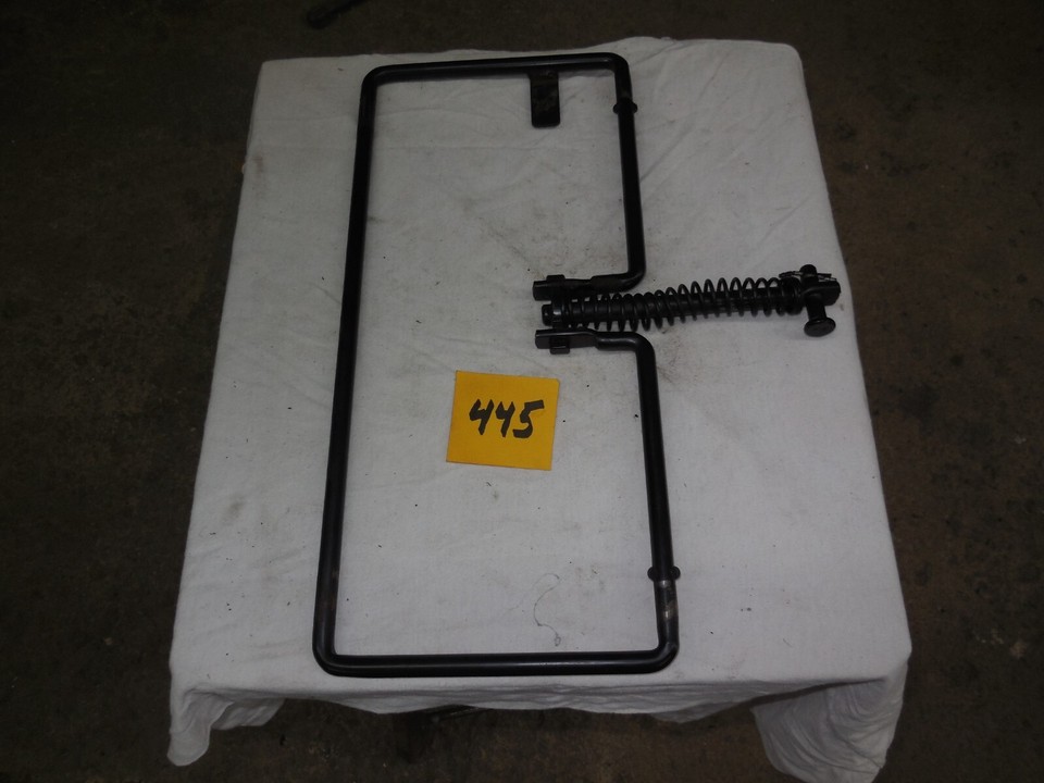 John Deere 425 445 455 HOOD HINGE ASSEMBLY WITH BRACKET & SPRING ...