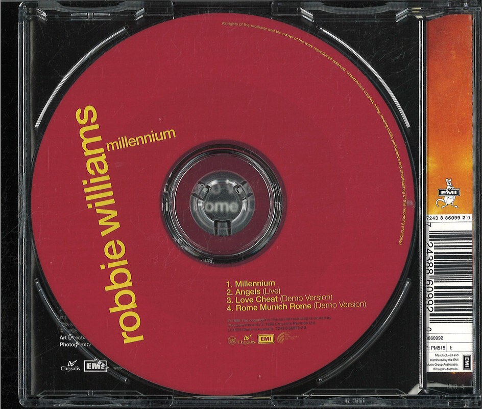 158DB NEW SEALED (CD) Robbie Williams Millennium | eBay