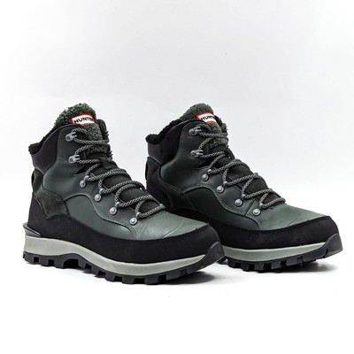Hunter Men Explorer Leather Military Green Lace-up Combat Boots size 11 ...