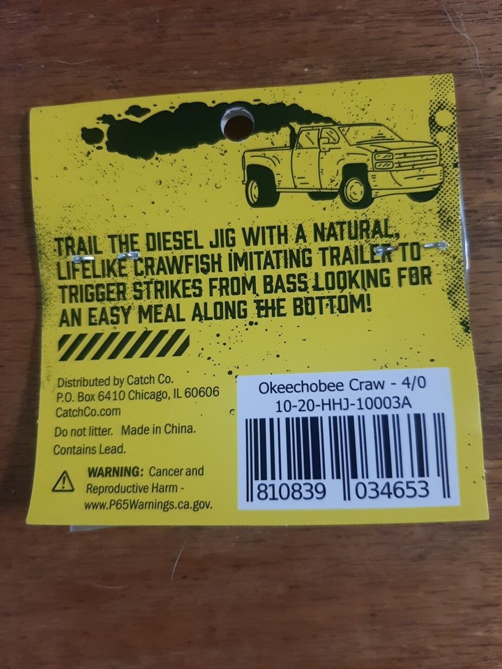 Hard Hat Jigs Diesel Jig Okeechobee Craw Football Jig 3/8 oz Fishing ...