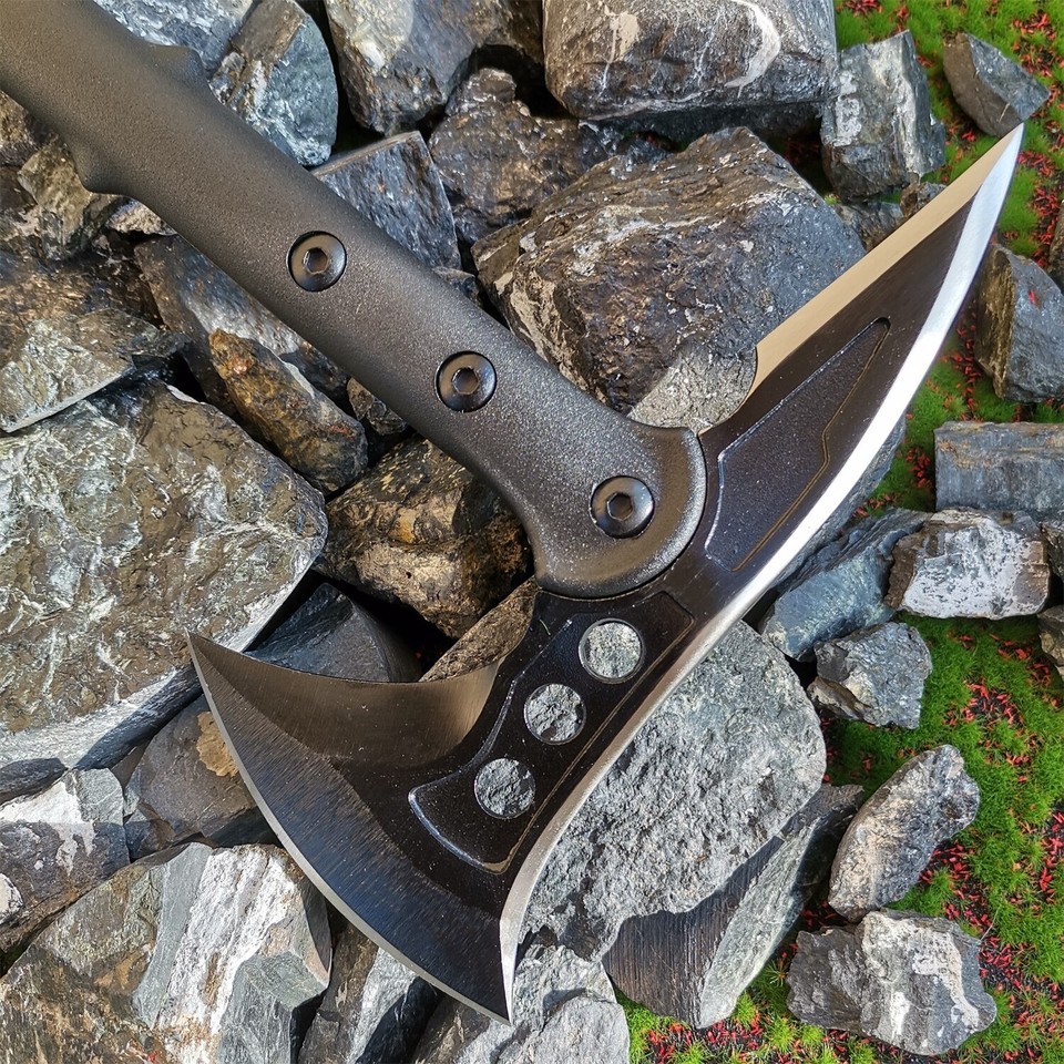 Tactical axe stainless steel blade outdoor hunting camping axe hand ...