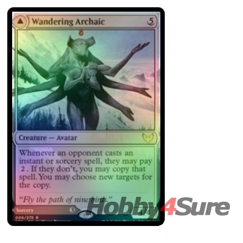 Foil Wandering Archaic M/NM Magic: The Gathering MTG Strixhaven: School ...