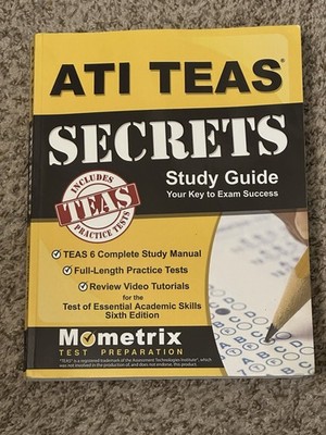 Book ATI TEAS Secrets Study Guide : TEAS 6 Complete Study Manual, Full ...