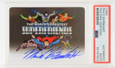 2019 Philo Barnhart Superfriends Signed Animation Cell Trading Card ...