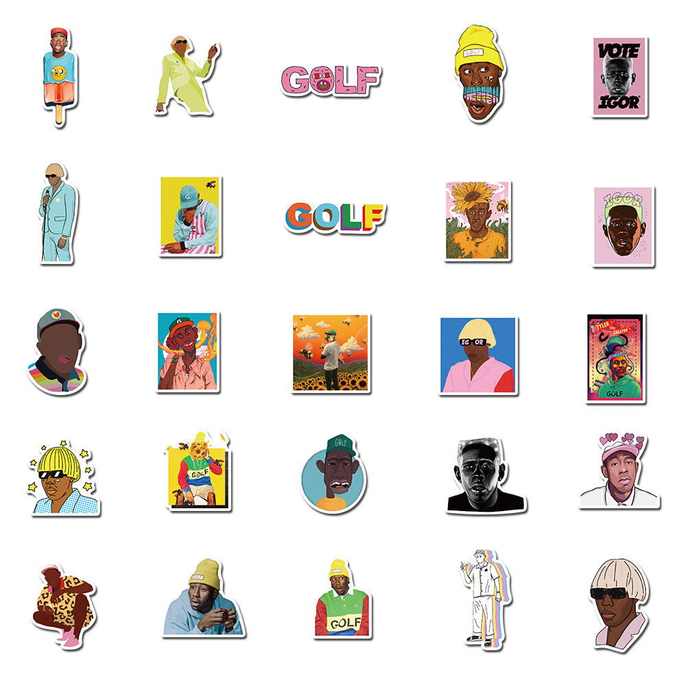 50pcs Tyler The Creator Grammy Awards Rapper Idol Graffit Hydro Flasks ...