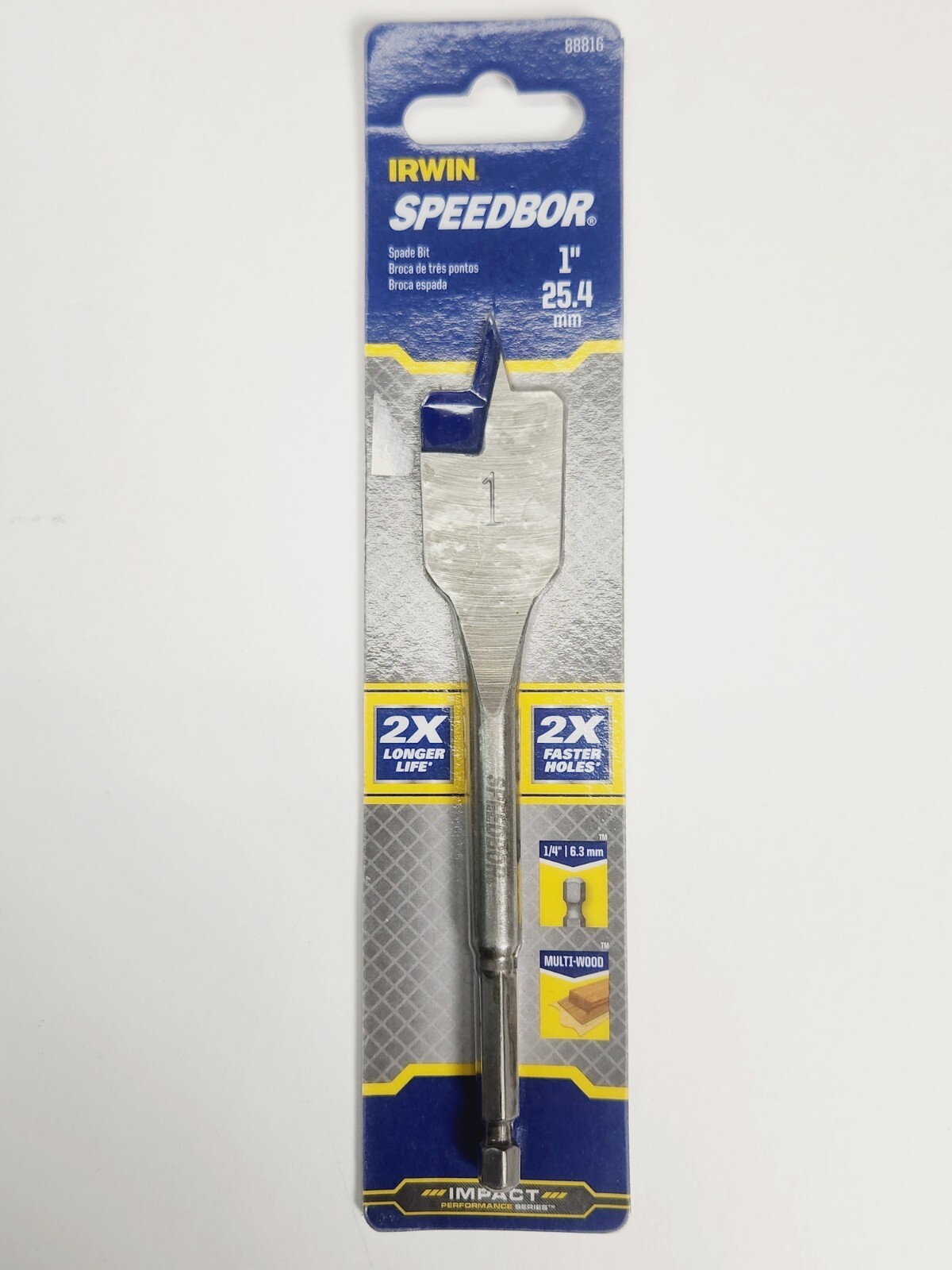 Irwin Speedbor 1" Spade Drill Bit 88816 | eBay