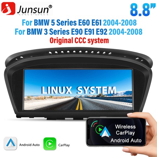 für BMW E60 E61 E90 E91 CCC 8.8'' Android 12 Autoradio CarPlay GPS Navi ...