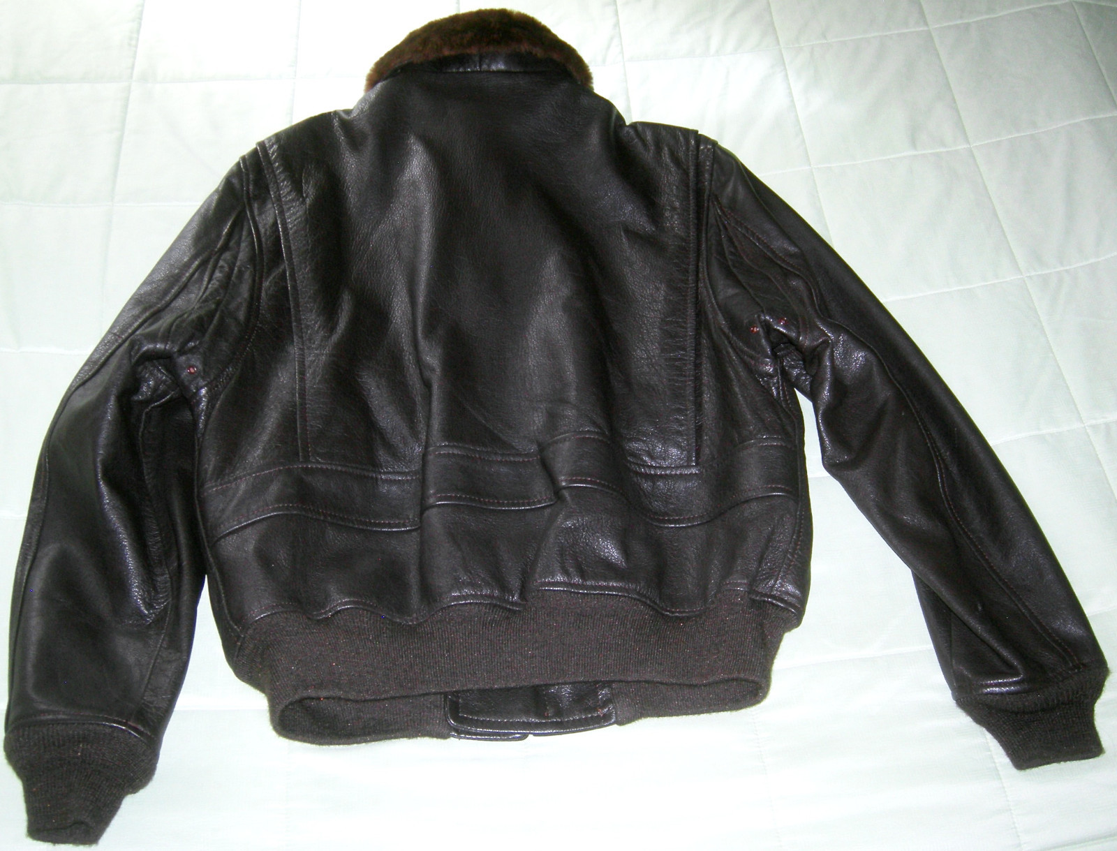 VINTAGE G1 USN US NAVY FLIGHT JACKET LEATHER GOATSKIN… - Gem