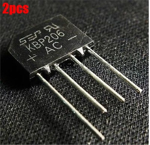 2Pcs KBP206 206 2A 600V Bridge Rectifier cz | eBay