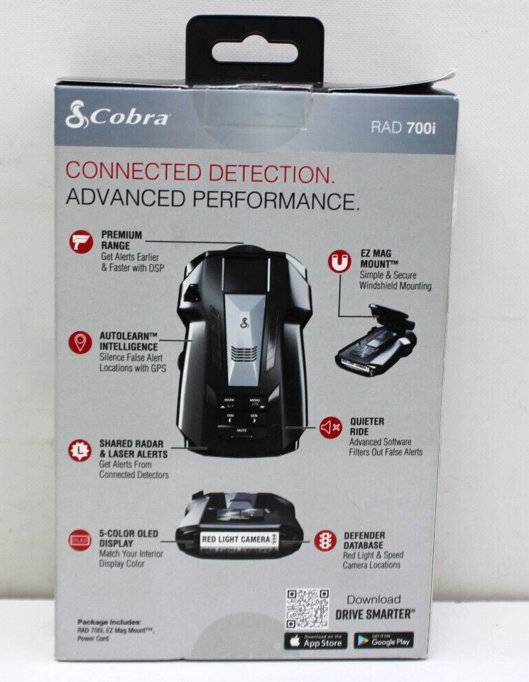 Cobra RAD 700i Radar Laser Detector - Black (BRAND NEW) 28377108198 | eBay