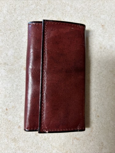 Vintage Rolfs Trifold Cowhide Press Lock Key Kaddy Case 5 Hooks Real ...