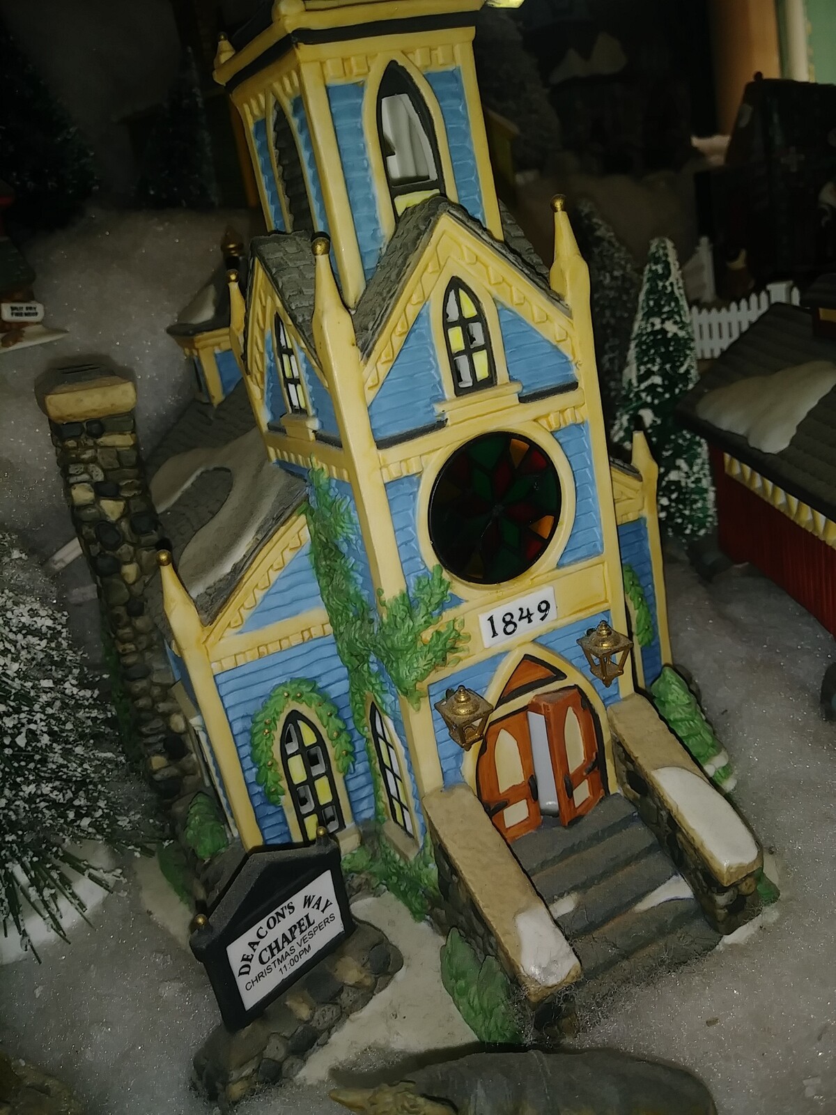 Dept 56 New England Village Deacon's Way Chapel (1998) #56604 | eBay