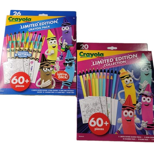 Crayola Limited Edition Collection Retired Crayon Pack +Colored Pencil ...