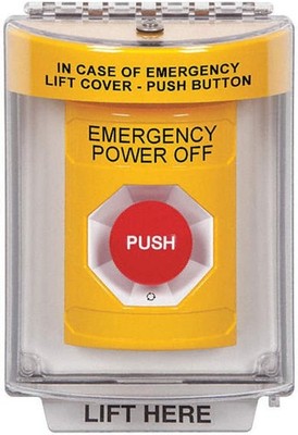 Emergency Power Off Push Button, 2-7/8" D | eBay
