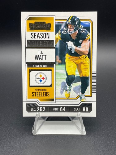 T.J. Watt #85 • Season Ticket • 2023 Contenders • Pittsburgh Steelers ...