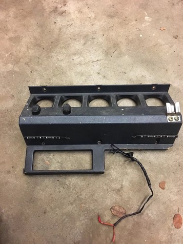 Jeep Wrangler YJ 87-95 Painted Gray Center Cluster Gauge Bezel Broken ...