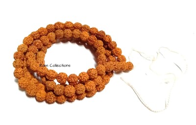 5 Stück 5 Mukhi Rudraksha Mala Halskette fünf Gesichter Rudraksh 8 mm ...