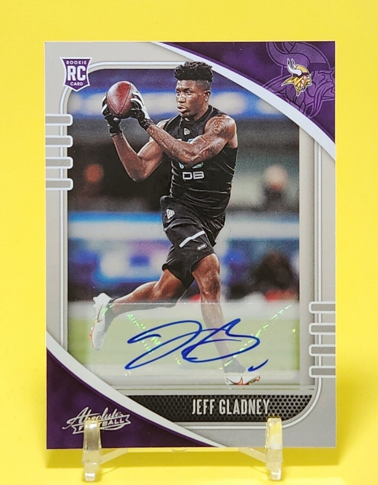 2020 Panini Absolute Rookie Signatures Jeff Gladney 154 Rookie Auto RC ...