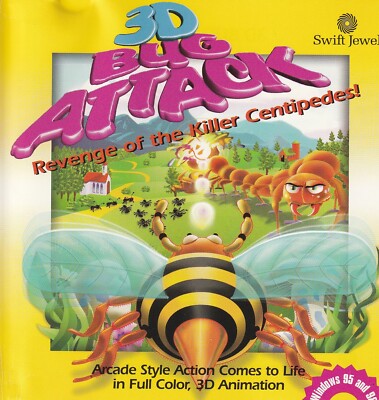 3D BUG ATTACK CD-ROM revenge of the killer centipedes SWIFT JEWEL ARCADE GAME !! 22787607197| eBay