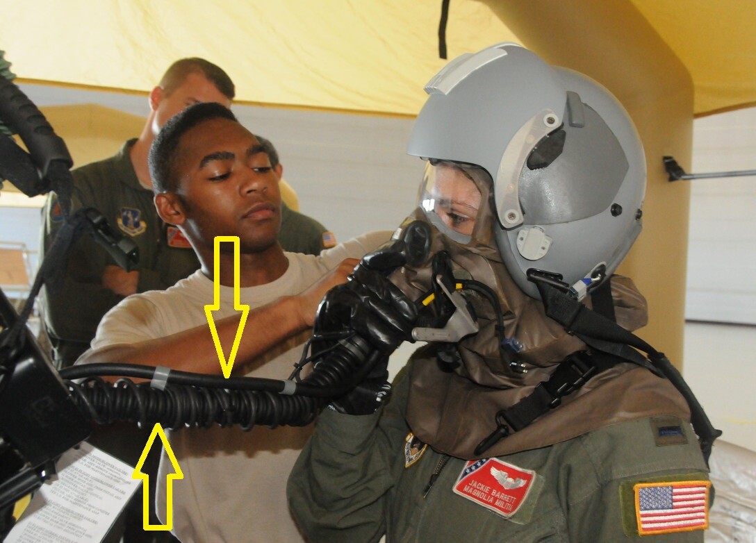 F-16 Flightcrew Oxygen Mask Replacement Hoses Kit MBU-19/P For MBU-12/P ...