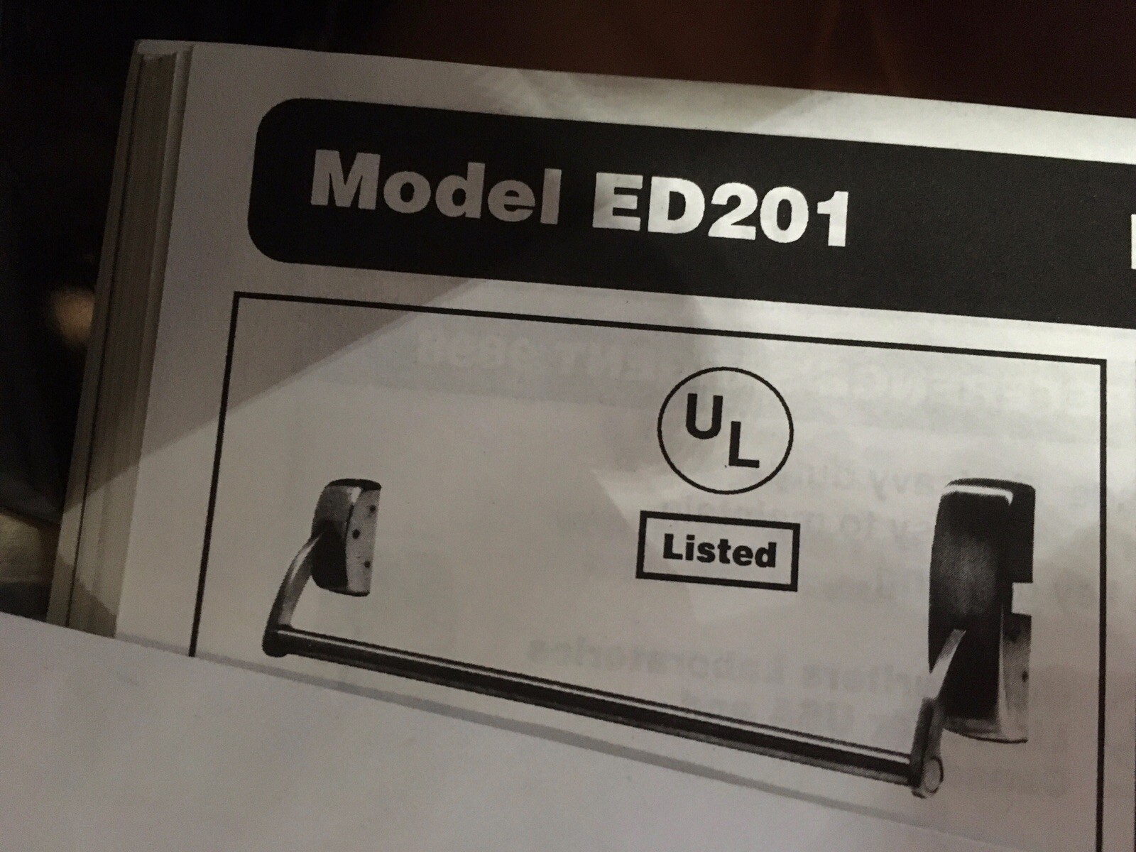 Transatlantic Panic Bar Model ED #201 | eBay