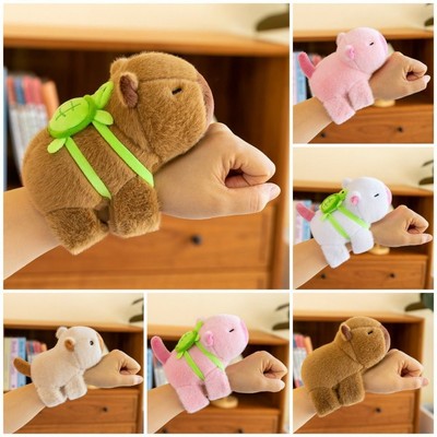 Plush Capybara Slap Wristband Cartoon Animal Clap Ring for Kids Gift | eBay
