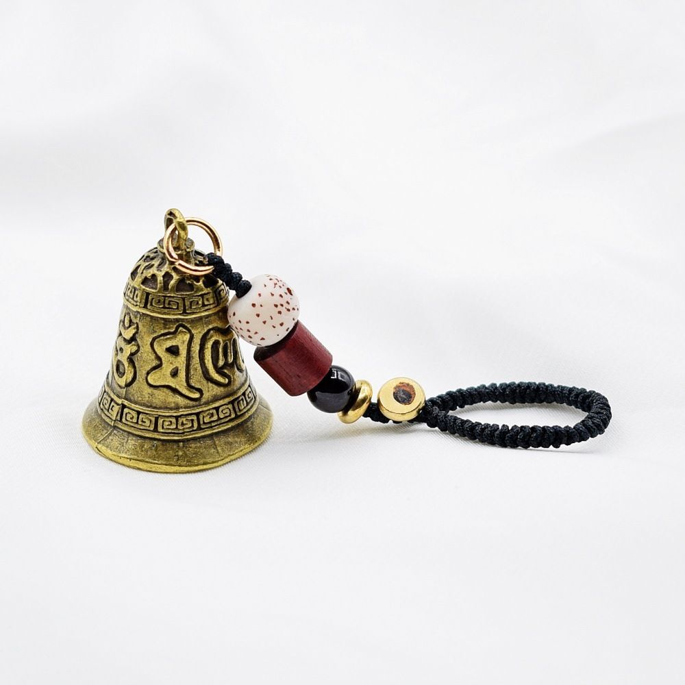 Keyring Vintage Tibetan Buddhism Chinese Style Six-word Mantra Bell ...
