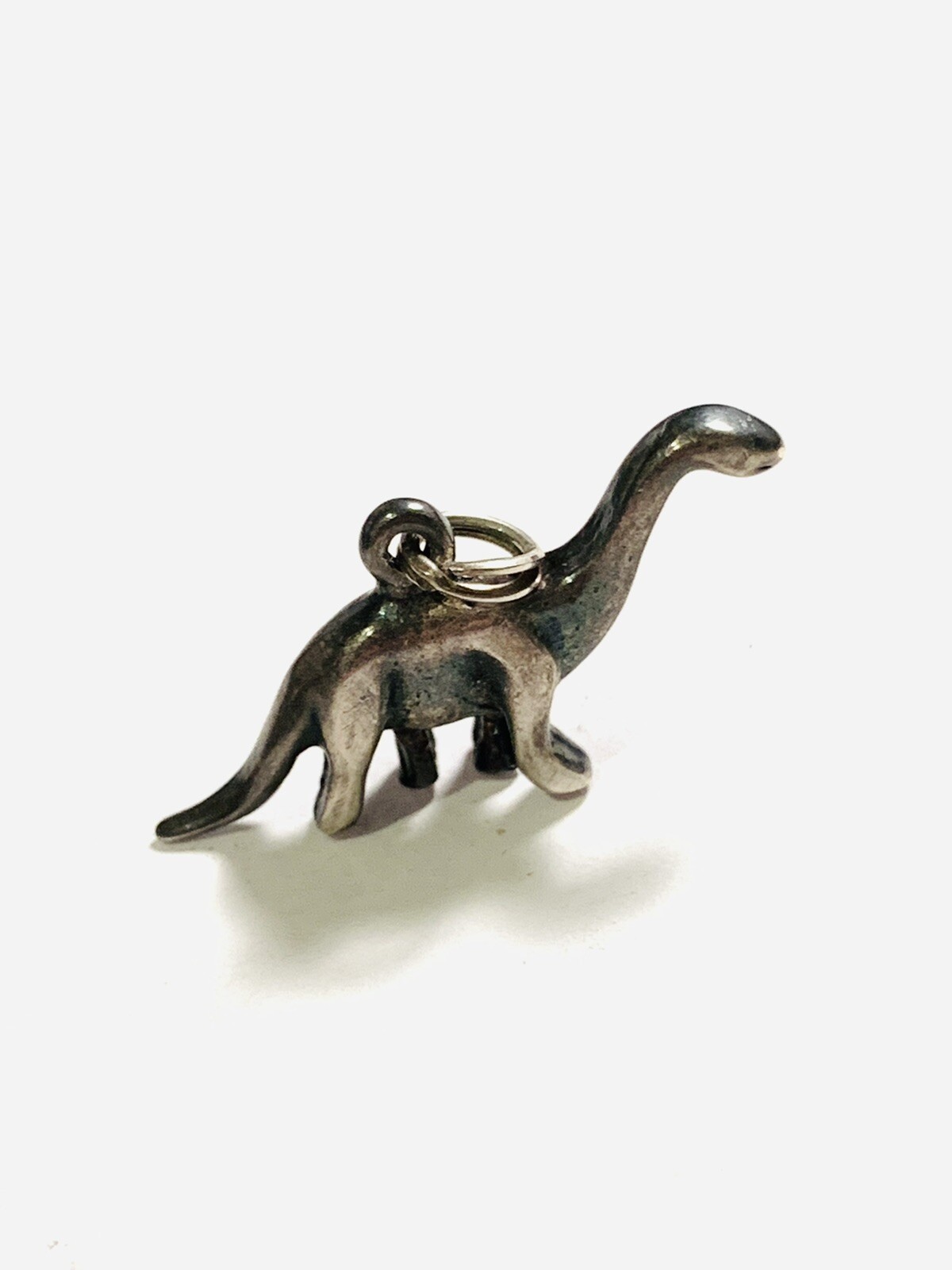 Vintage Sterling Silver Brachiosaurus Dinosaur Charm - Gem