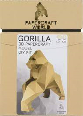 Papercraft World DIY PAPER MODEL GORILLA 18" HEIGHT, 10" WIDE, 19" DEEP ...